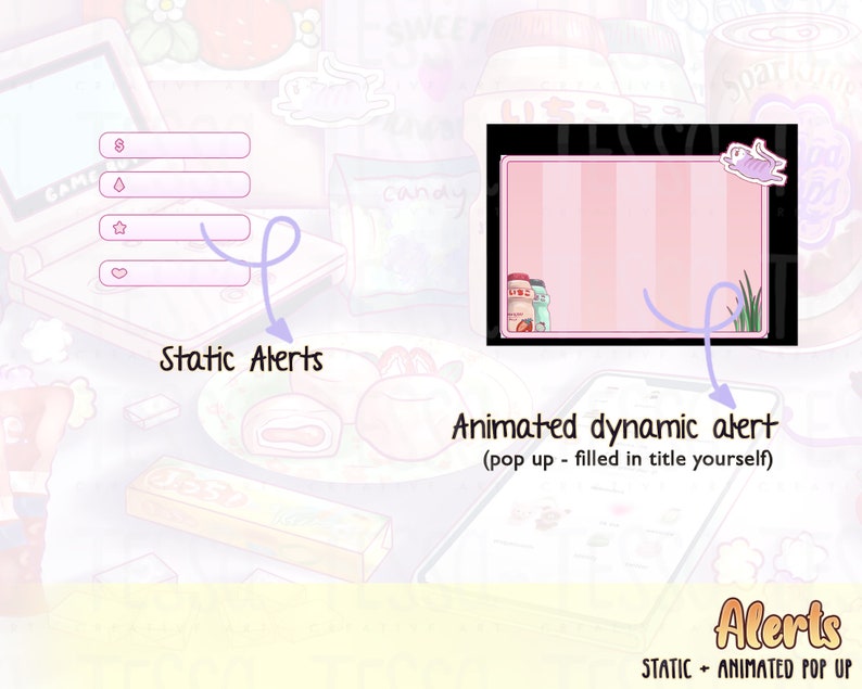 Animated Snack Game Chocolate Milk Twitch Package Cute Twitch - Etsy