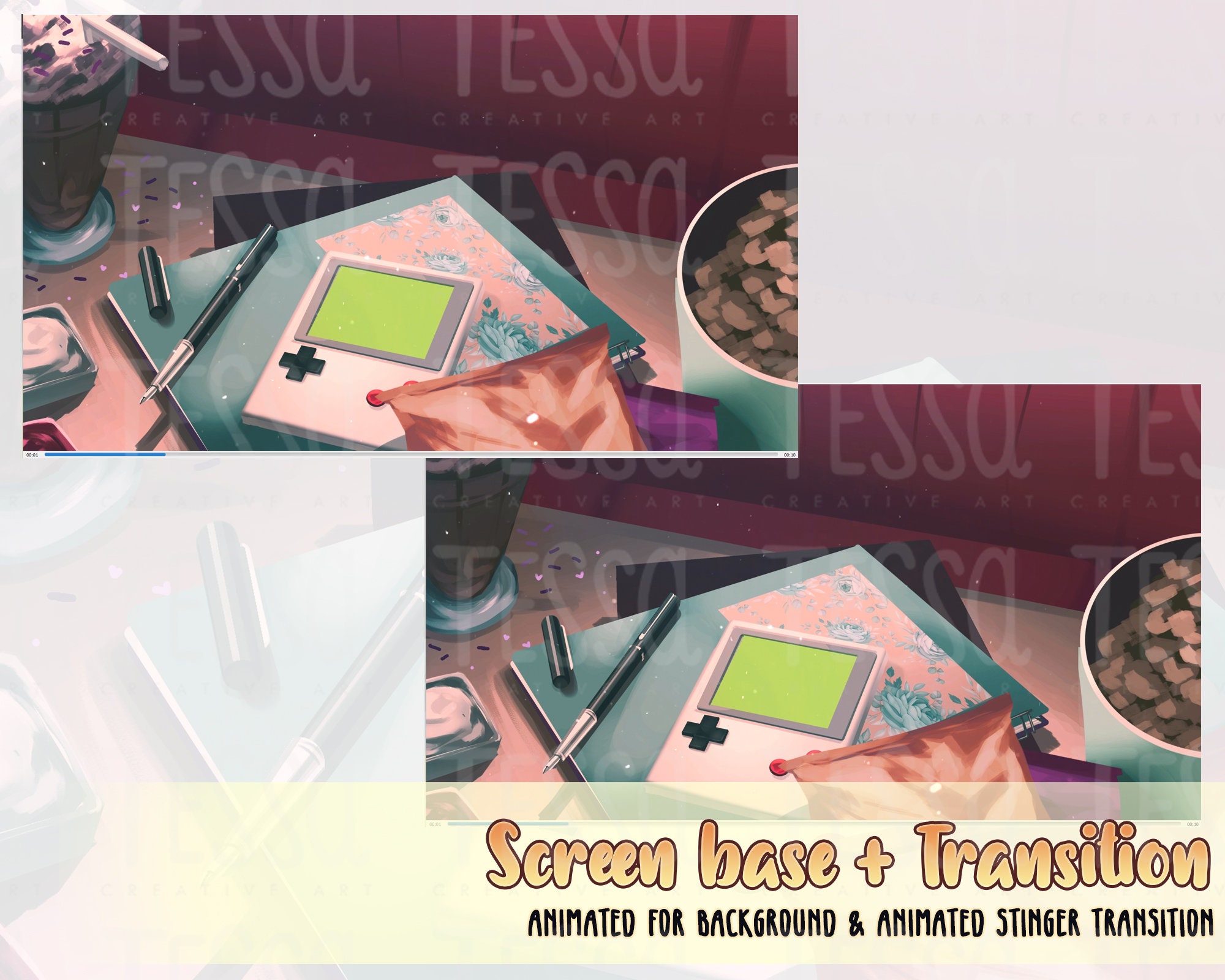 Animated Retro Old Time Twitch Package Cute Twitch Overlay - Etsy
