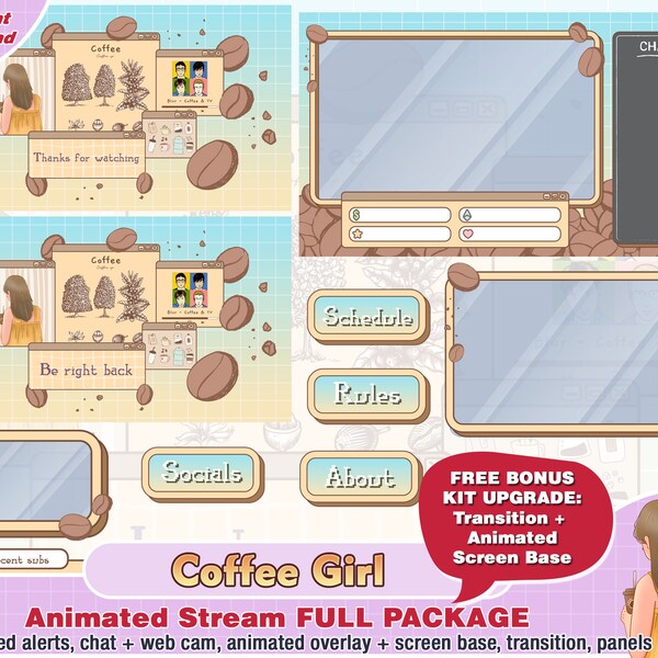 Coffee Stream Overlay - Etsy