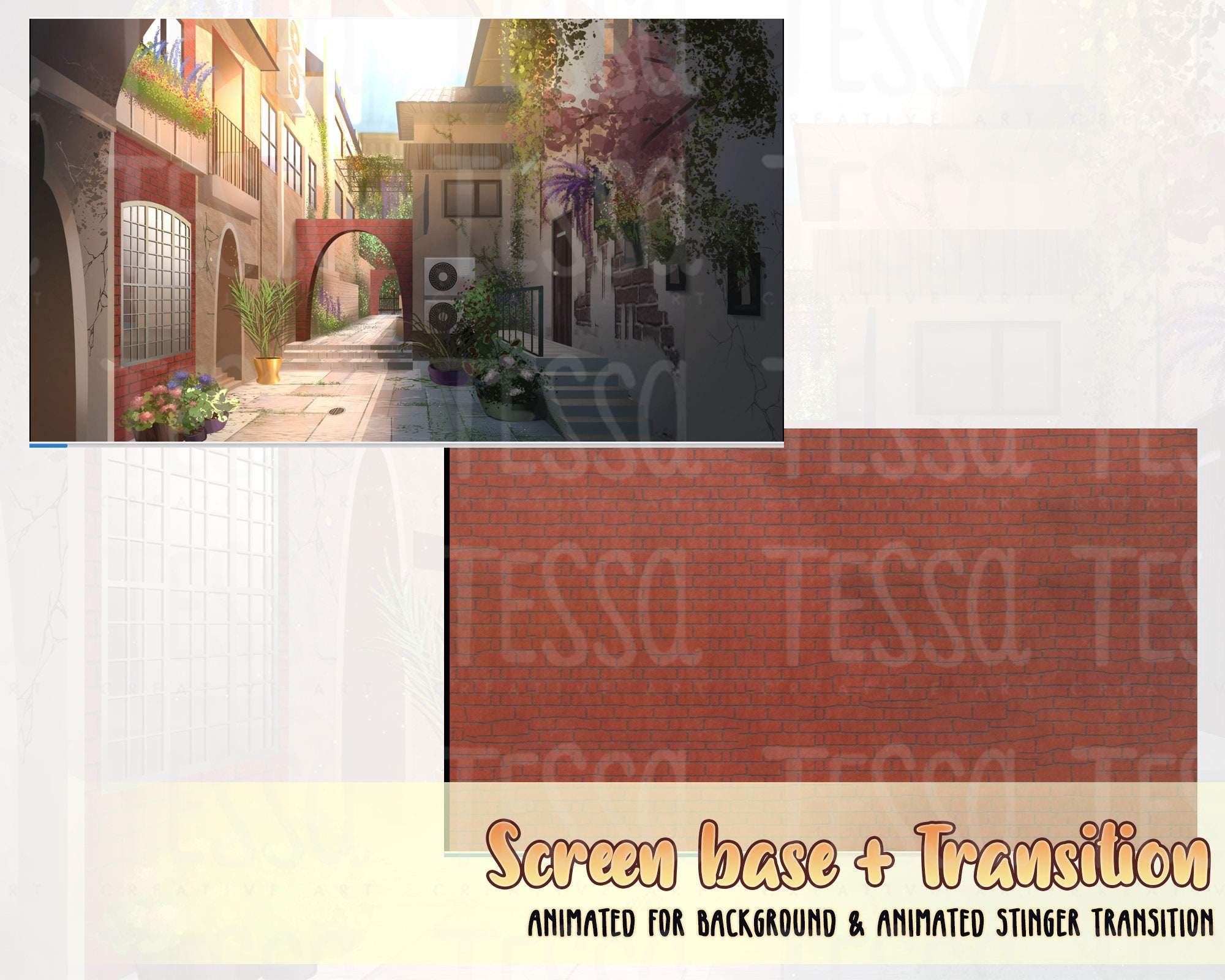 Animated Alley Cozy Scenery Twitch Full Package: Twitch - Etsy