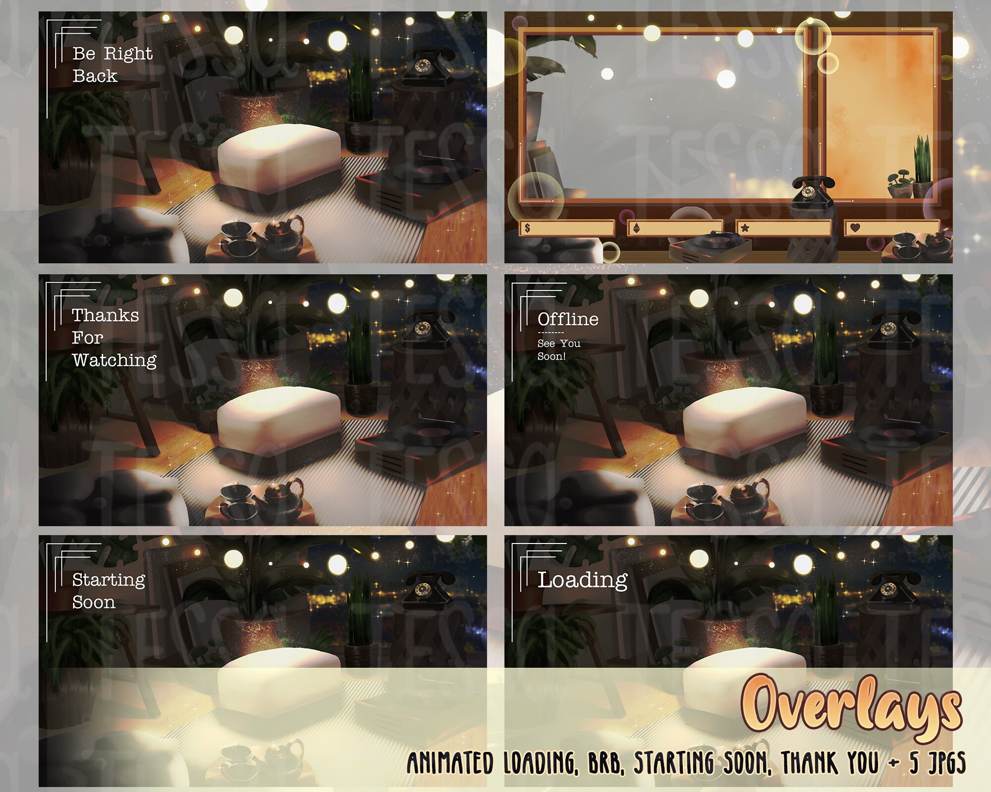 Digital Art & Collectibles panels animated old vintage twitch package ...