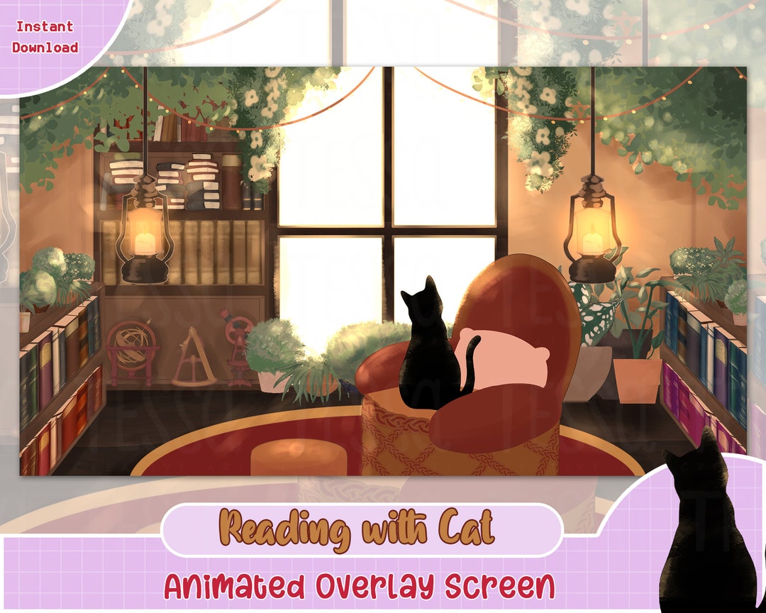 Animated Read Book Twitch Overlay, Brb, Offline, Starting Soon ...