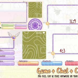 Animated Daisy Girly Sailor Moon Twitch Package, Kawaii Twitch Overlays ...