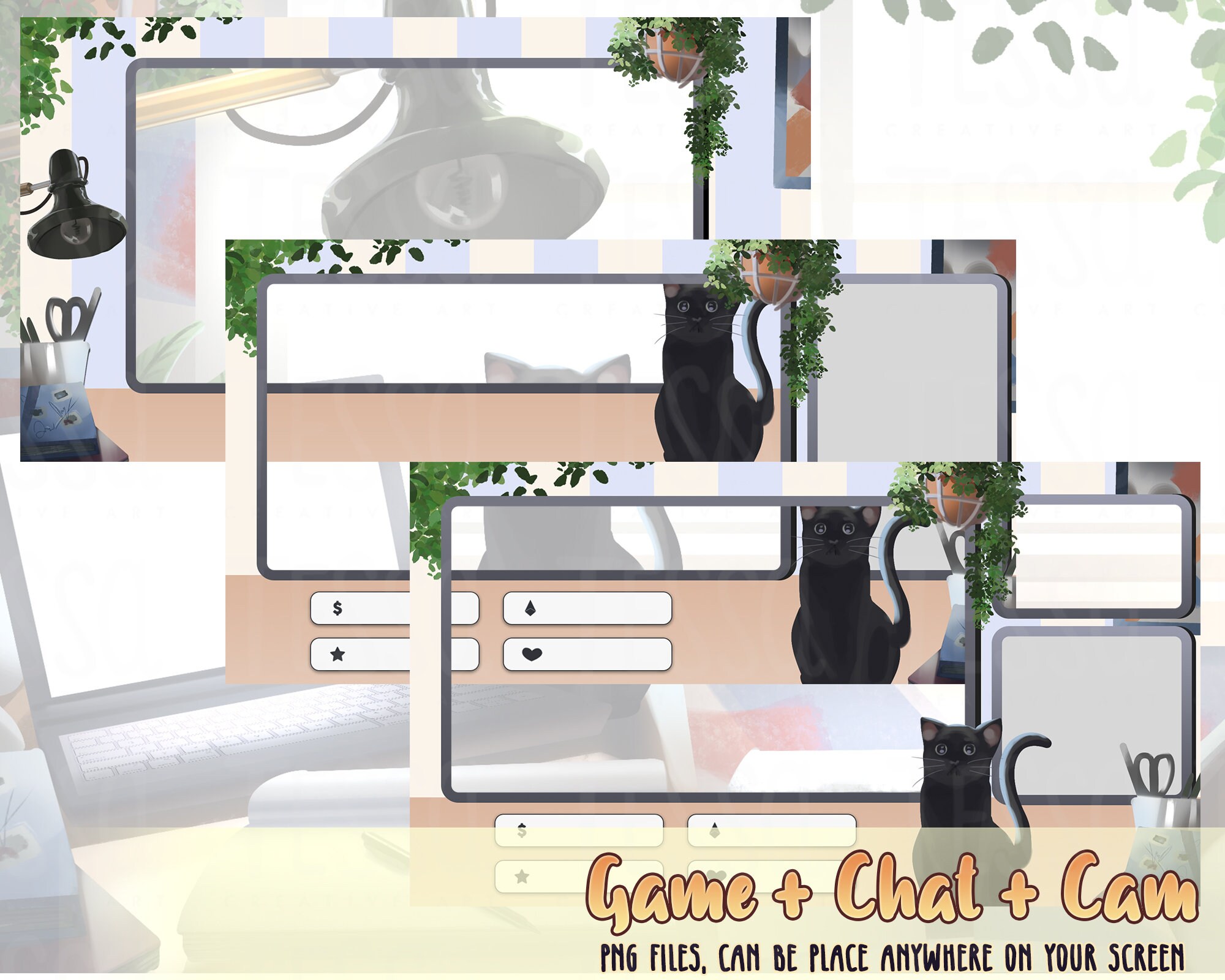 Animated Summer Stream Study Twitch Package Cute Twitch - Etsy