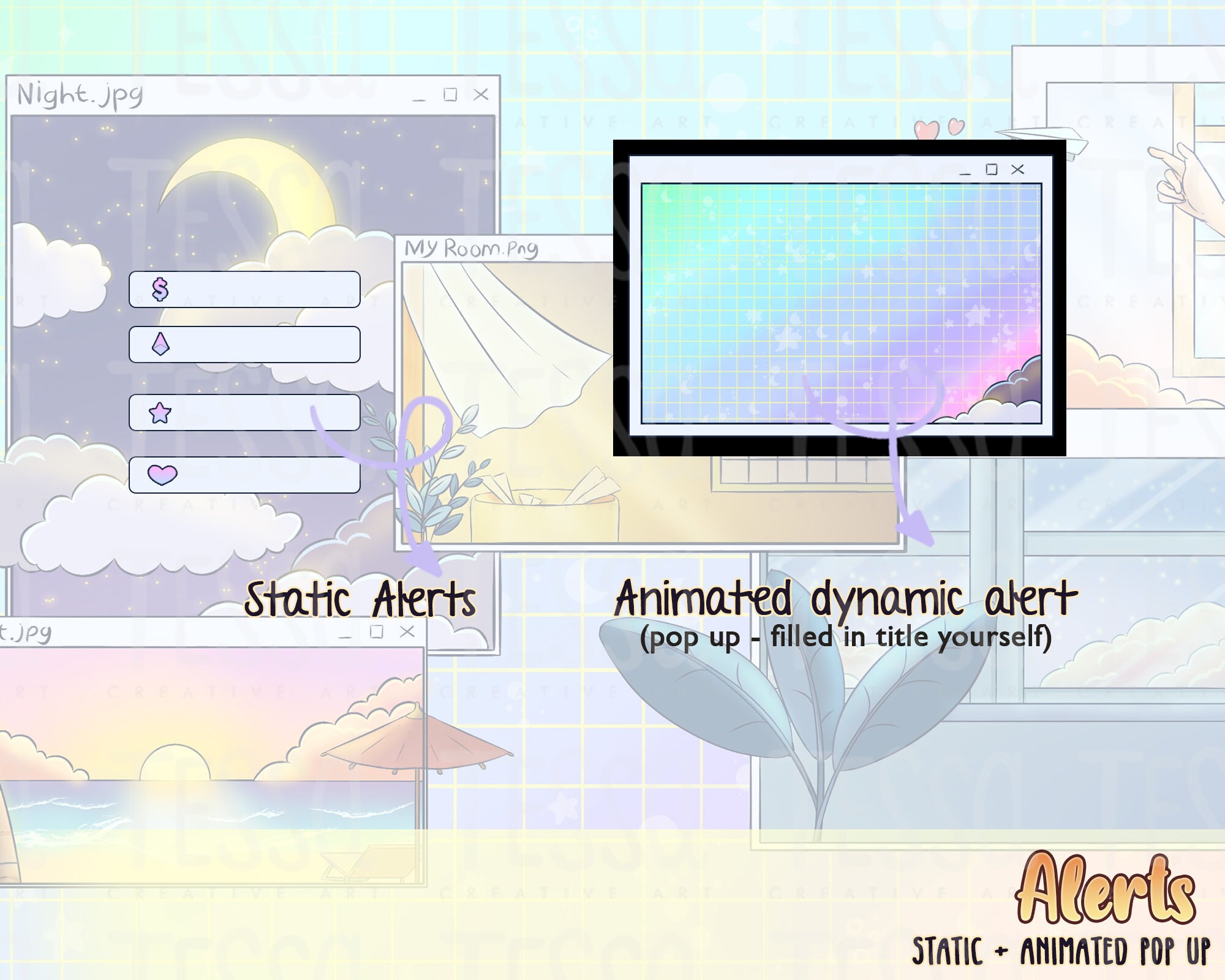 Animated Paper Plane Desktop Twitch Package: Cute Overlays - Etsy