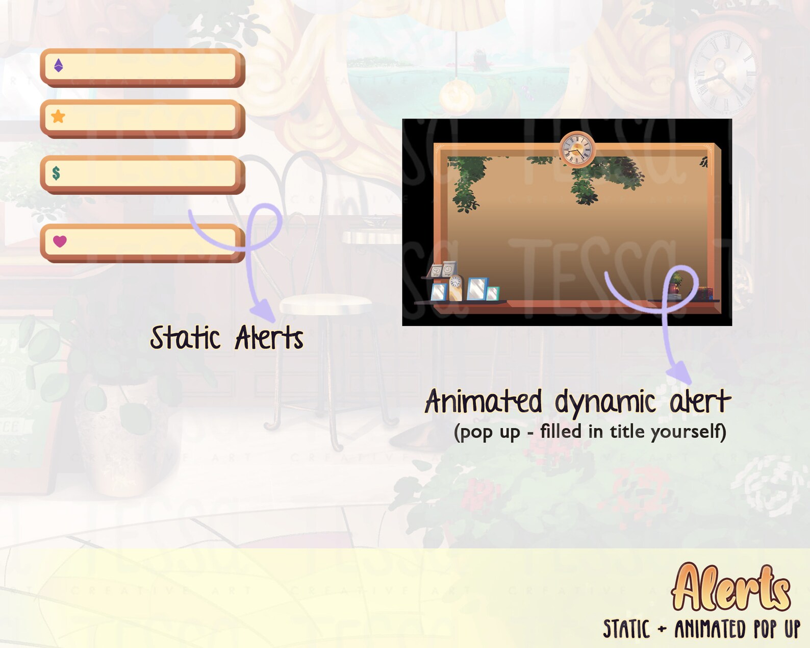 Animated Classic Coffee Cafe Twitch Package for Streamer to - Etsy