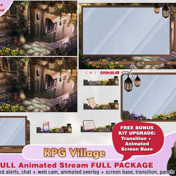 Rpg Twitch Overlay - Etsy