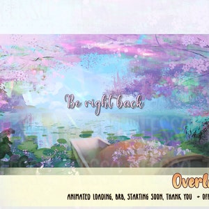 Animated Sakura River Twitch Stream Overlays Package Kit: Stream ...