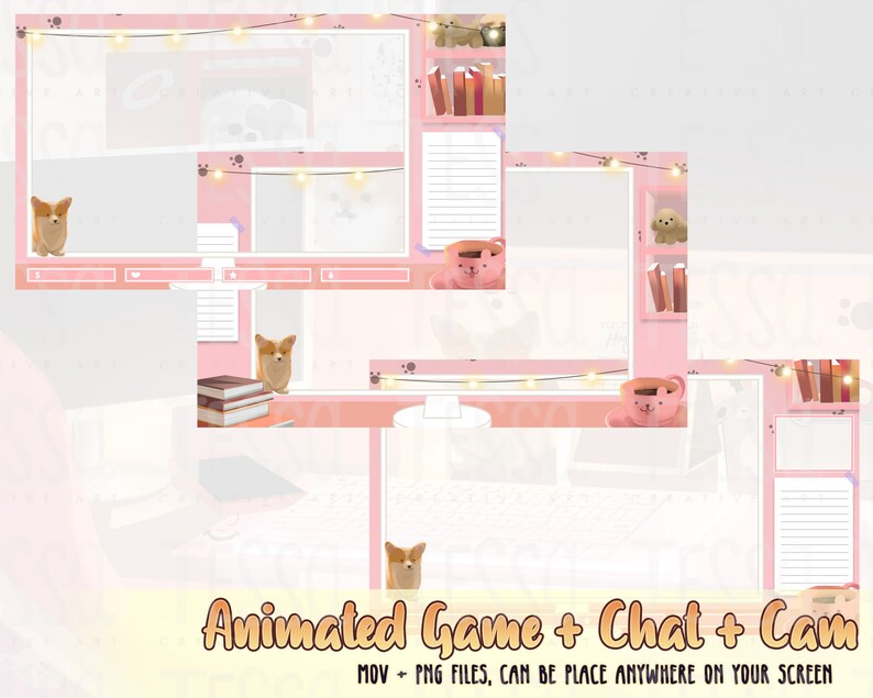 Animated Dog Lovers Puppy Setup Twitch Package Cute Twitch - Etsy