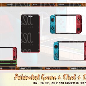 Animated Console Switch Setup Twitch Package, Cute Twitch Overlays ...