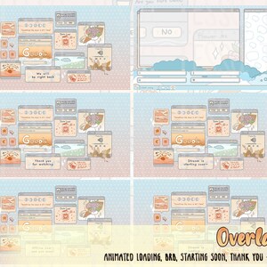 Animated Mellow Vibe Twitch Package, Kawaii Twitch Overlays, Twitch ...