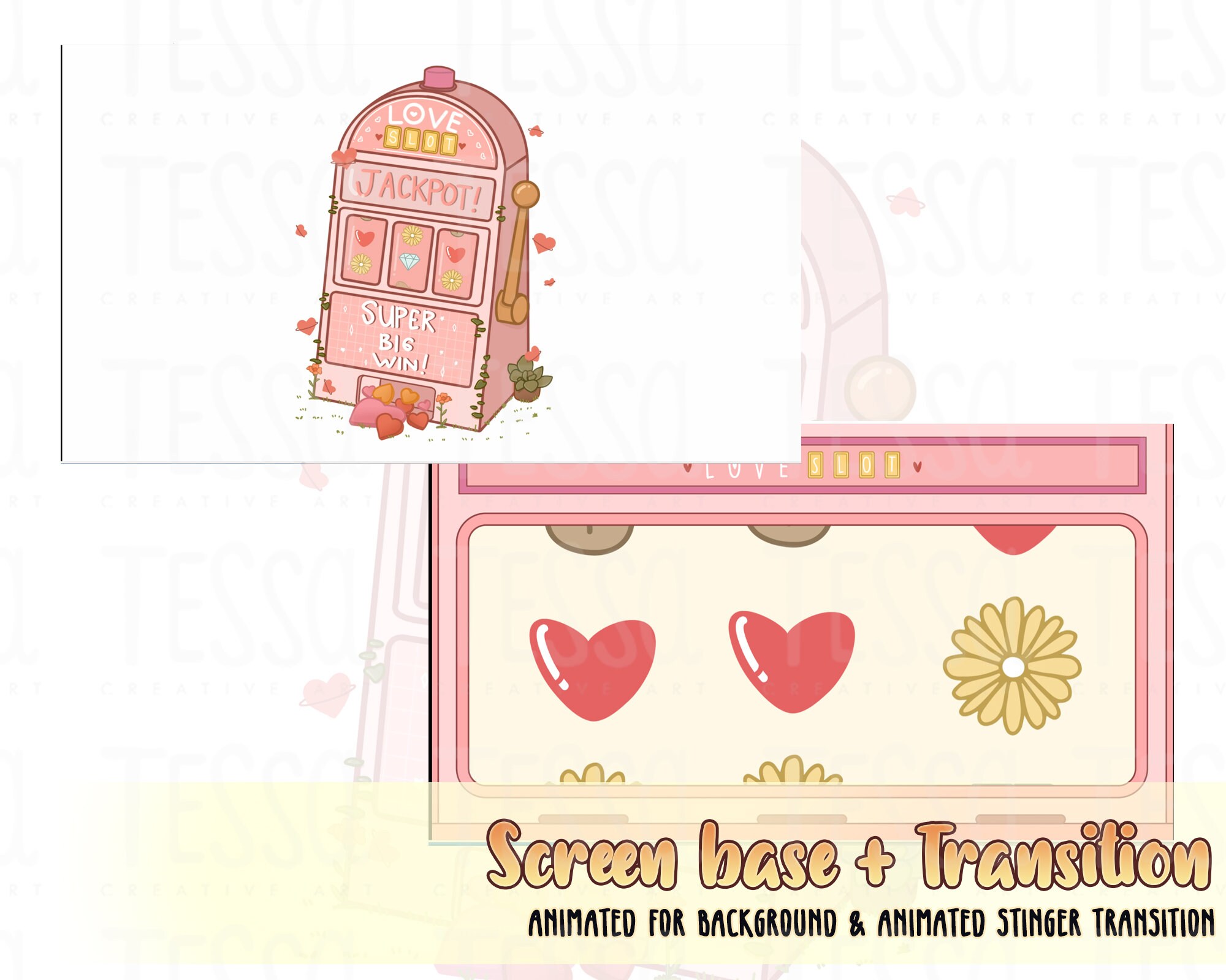 Animated Cute Jackpot Arcade Game Kawaii Full Twitch Package - Etsy
