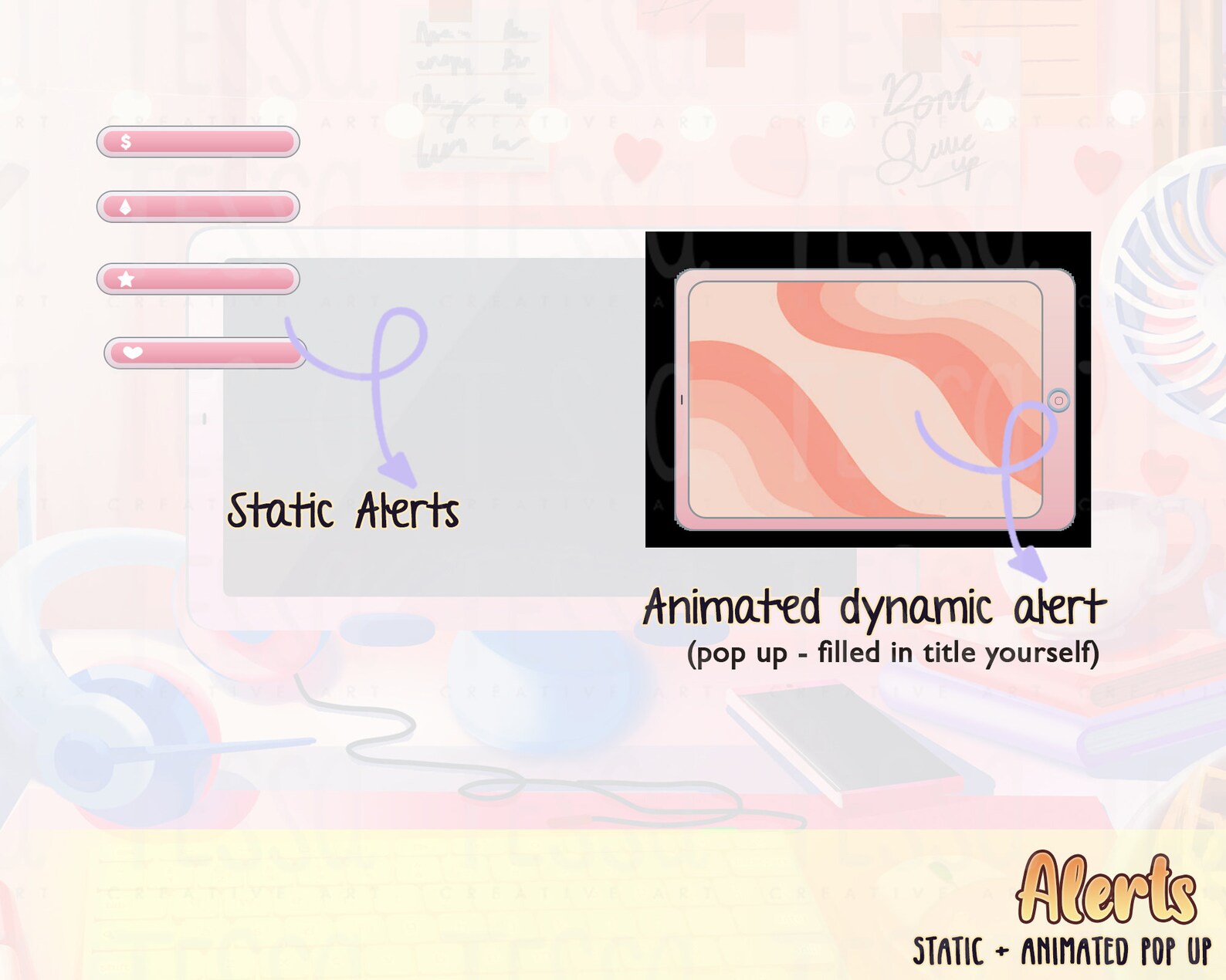 Animated Pink Tablet Live Vtuber Twitch Package Cute Twitch - Etsy Canada