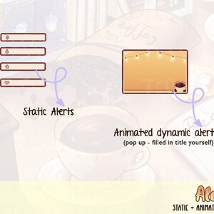 Animated Coffee Break Twitch Package for Streamer to Stream: Cute ...