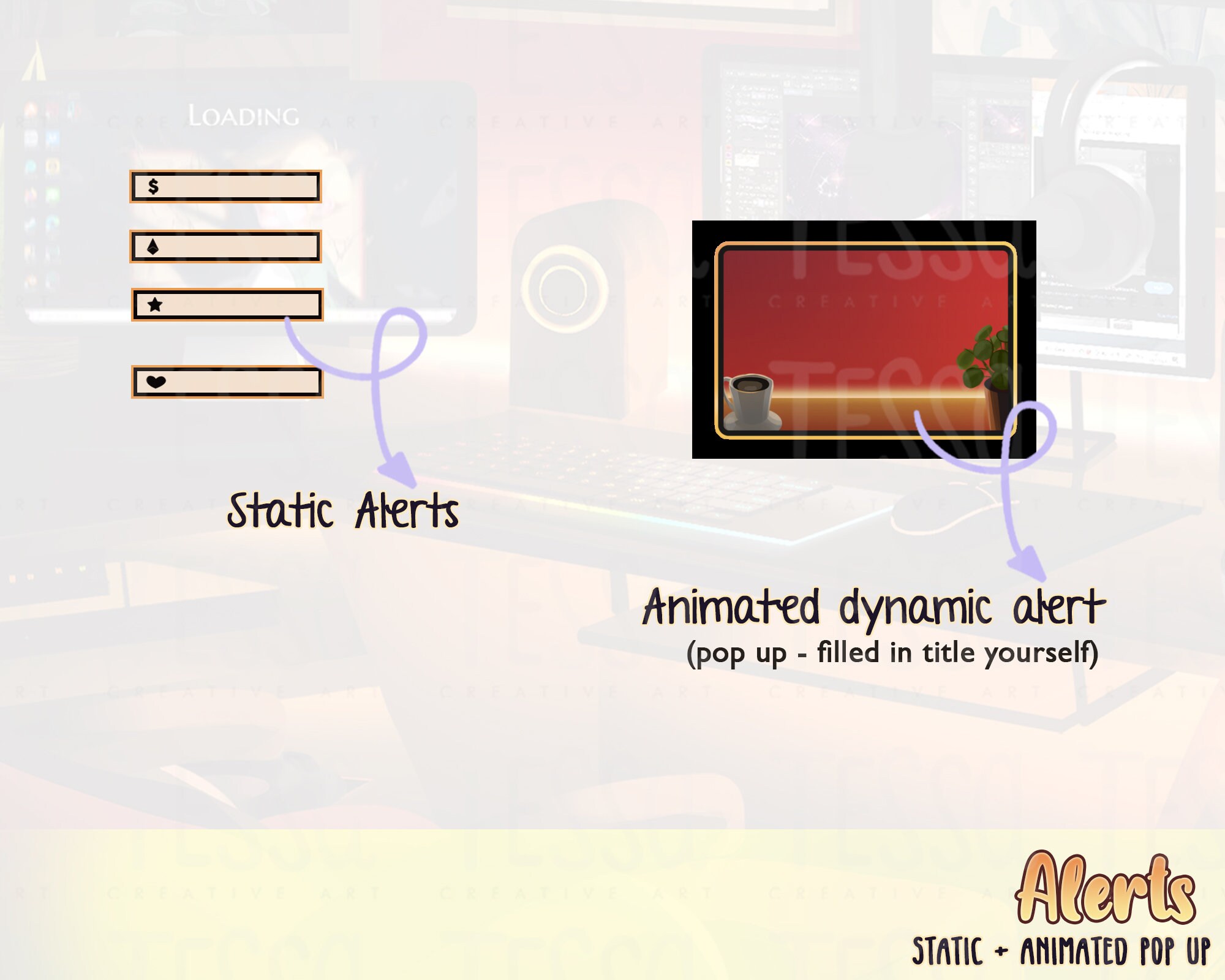 Animated Neon Pc Setup Twitch Package Cute Twitch Overlays - Etsy