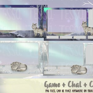 Animated Wolf Twitch Package, Wolf Twitch Overlay, Panels, Alerts ...