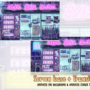 Animated Cute Mini Mart Twitch Package, Twitch Cam Overlays, Twitch ...