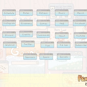 Animated Mellow Vibe Twitch Package, Kawaii Twitch Overlays, Twitch ...