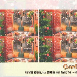 Animated Holiday Christmas Twitch Package, Cute Twitch Overlays, Panels ...
