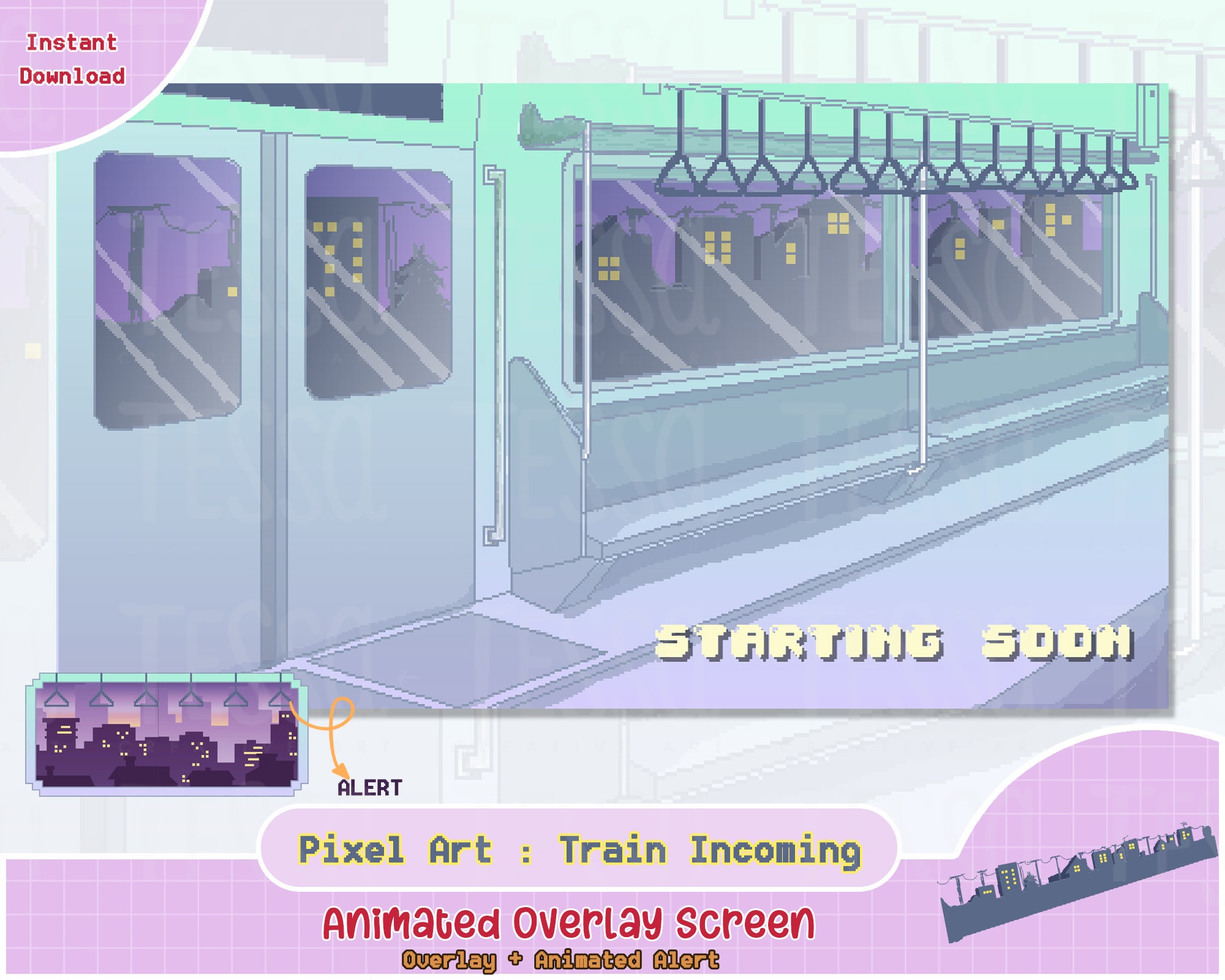 Animated Train Twitch Overlay Brb Offline Starting Soon - Etsy Canada