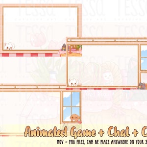 Animated Cute Basket Dog Puppy Twitch Package, Cute Twitch Overlay ...