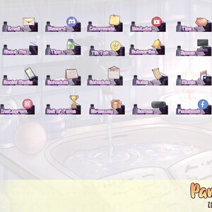 Animated Bath Tub Relax Twitch Stream Package, Twitch Overlays, Panels ...