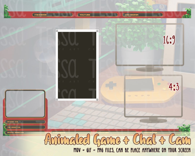 Animated Retro Pc Setup Twitch Package Cute Twitch Overlays - Etsy