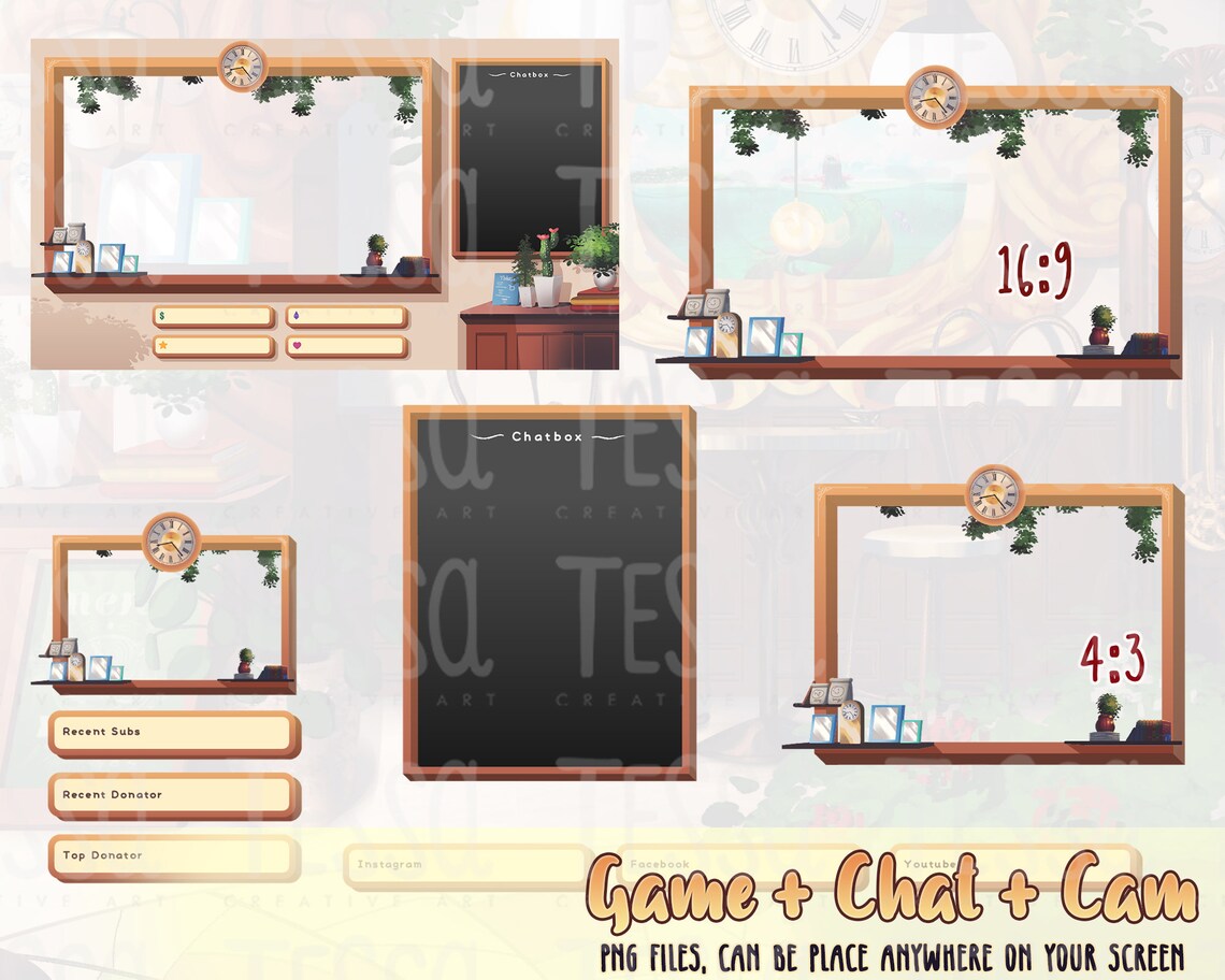 Animated Classic Coffee Cafe Twitch Package for Streamer to - Etsy