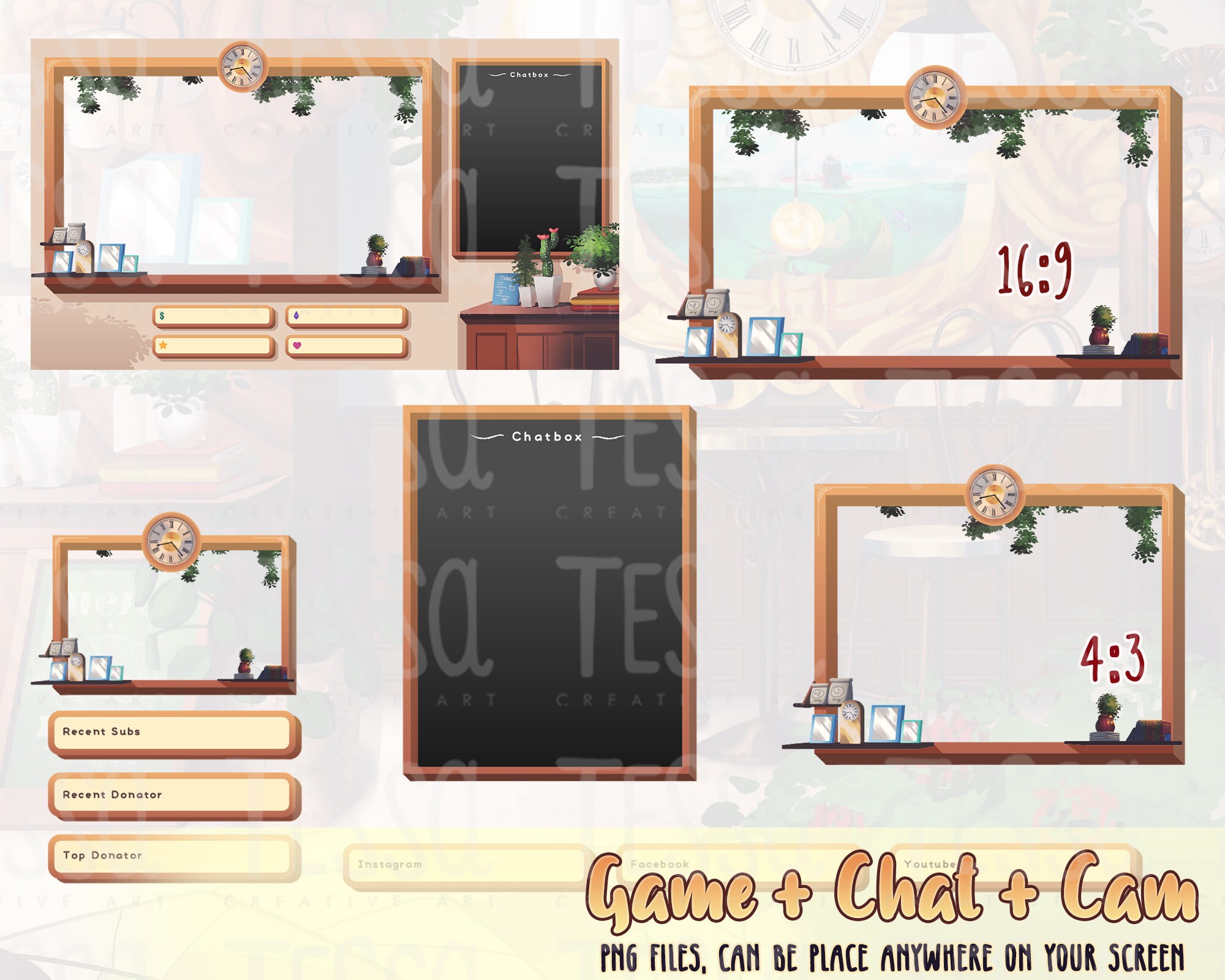 Animated Classic Coffee Cafe Twitch Package for Streamer to - Etsy