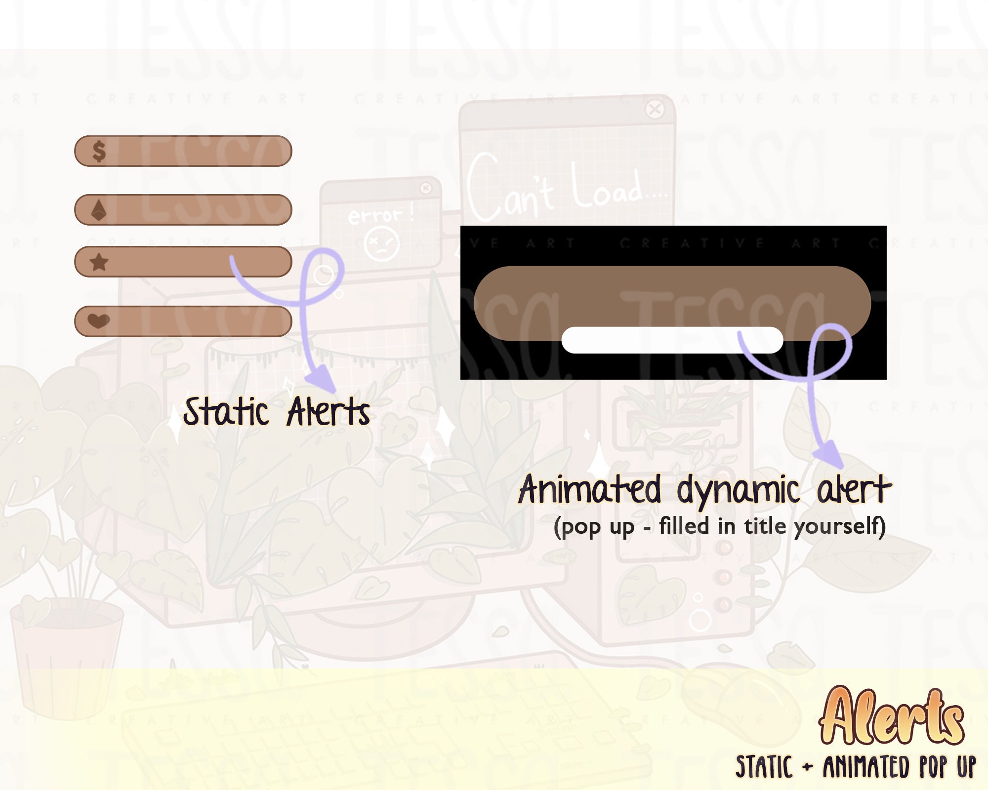 Animated Glitch Error Twitch Package for Streamer to Stream | Etsy