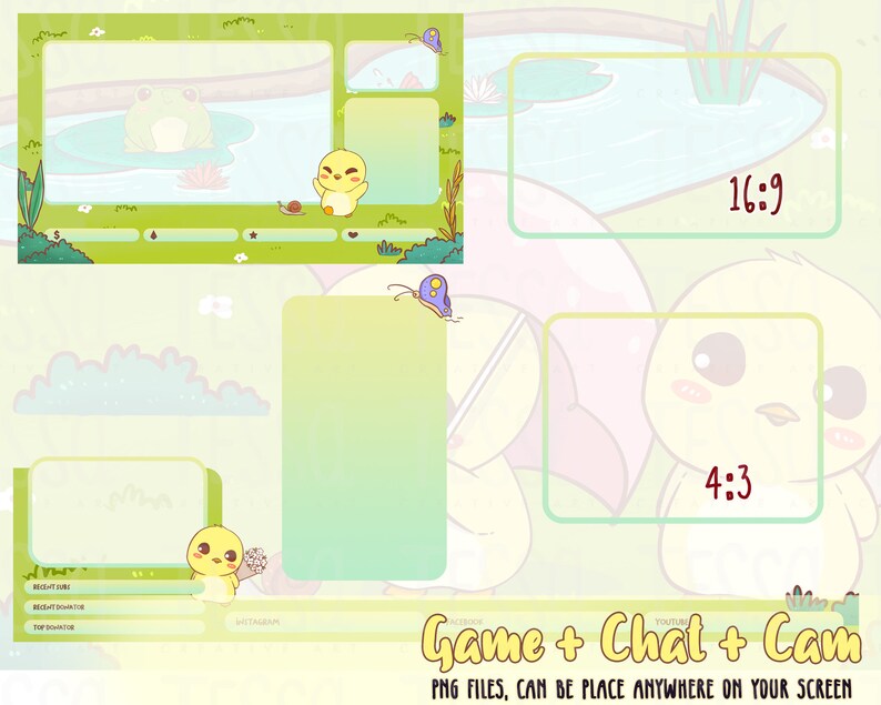 Animated Duck Twitch Package Camera Twitch Overlay Twitch - Etsy