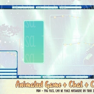 Animated Stargazing Aurora Stars Twitch Package, Cozy Twitch Overlay ...