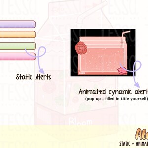 Animated Cute Kawaii Pink Bloom Flower Twitch Package for Streamer to ...