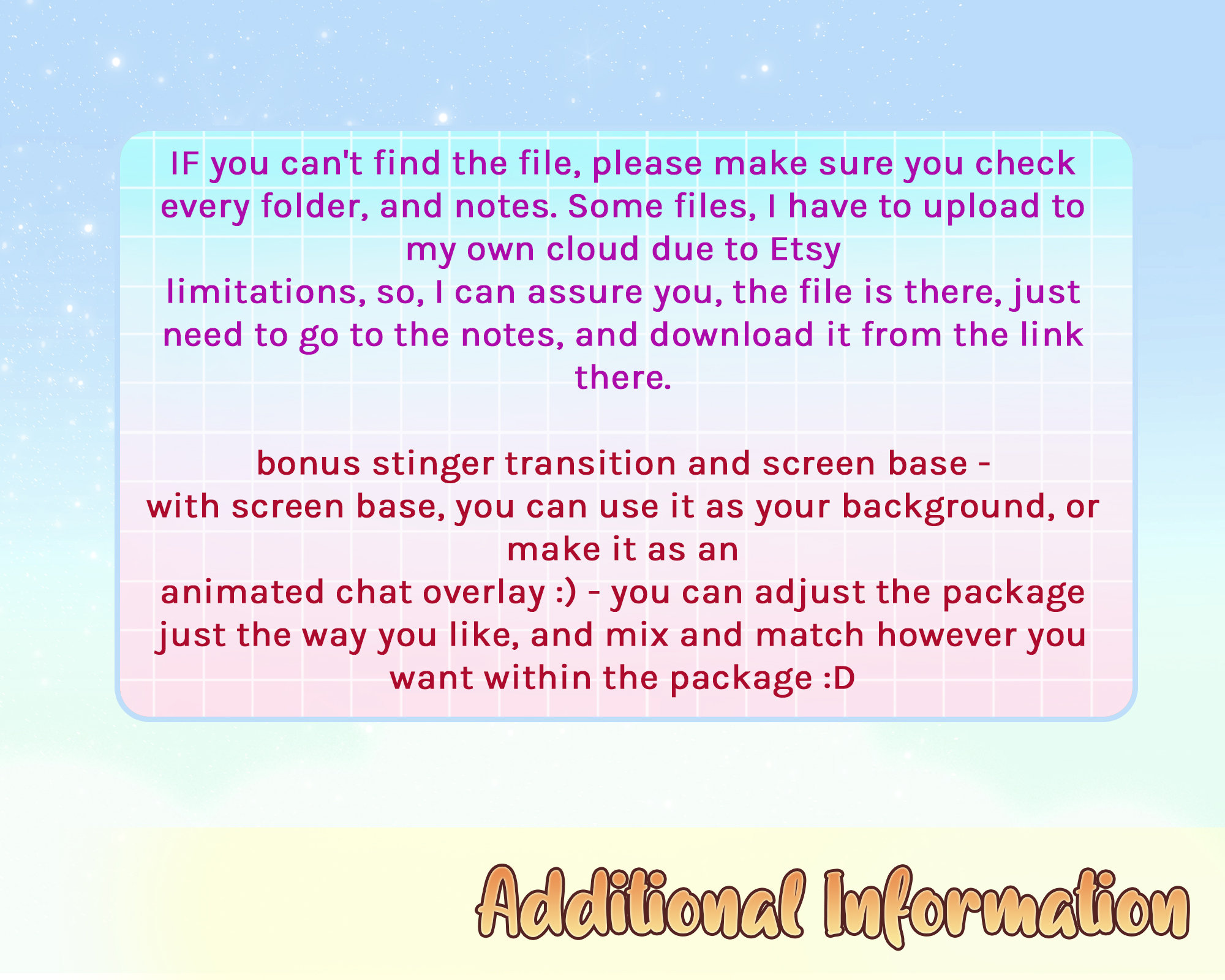 Animated Mellow Vibe Twitch Package Kawaii Twitch Overlays | Etsy