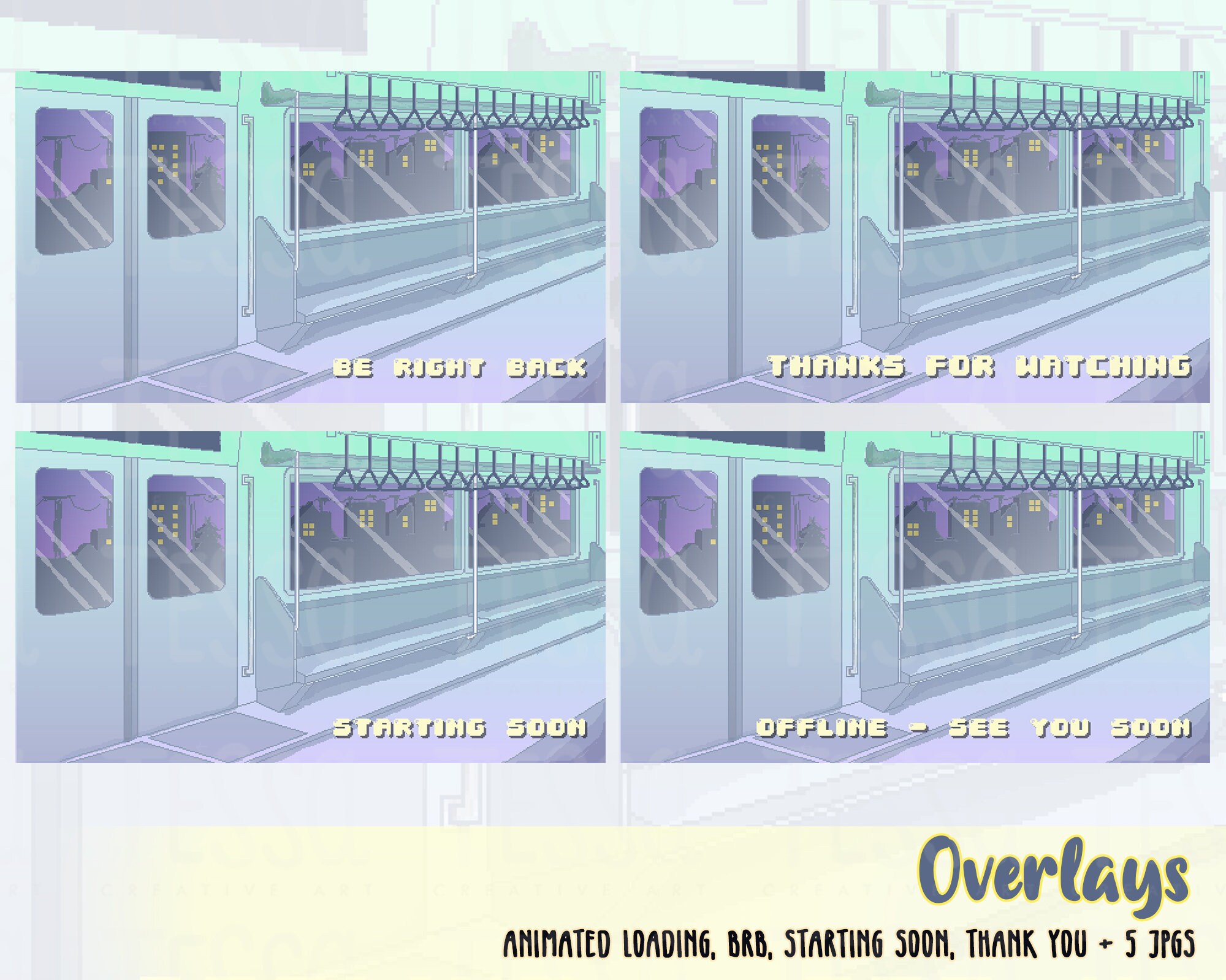 Animated Train Twitch Overlay Brb Offline Starting Soon - Etsy Canada