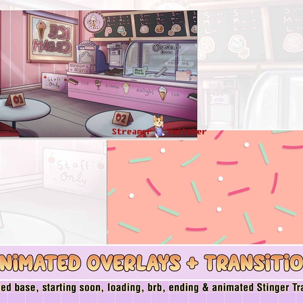 Ice Animated Twitch Stream Overlay - Etsy