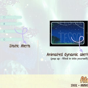 Animated Stargazing Aurora Stars Twitch Package, Cozy Twitch Overlay ...