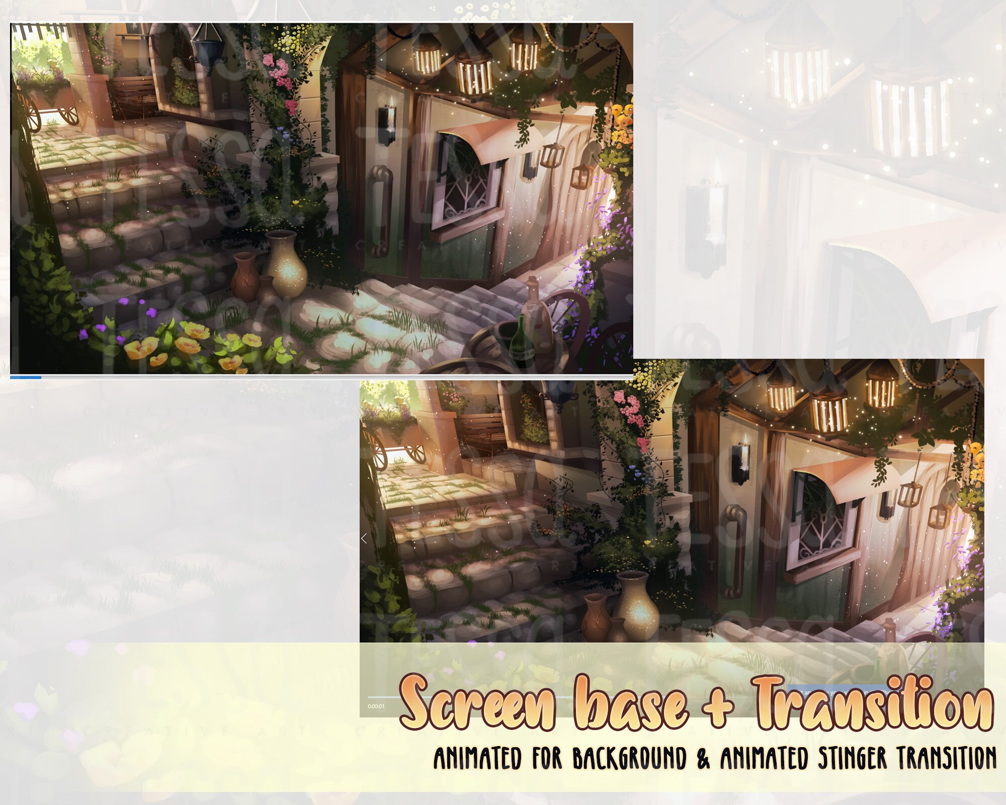 Animated Cute Rpg Game Village Twitch Package for Streamer to - Etsy