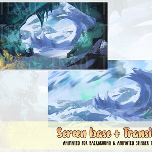 Animated Snow Ice Igloo Frozen Twitch Package, Cozy Twitch Overlay ...