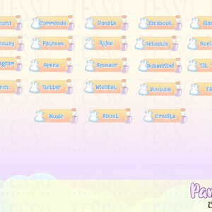 Animated Alice in the Wonderland Twitch Package, Kawaii Twitch Overlay ...