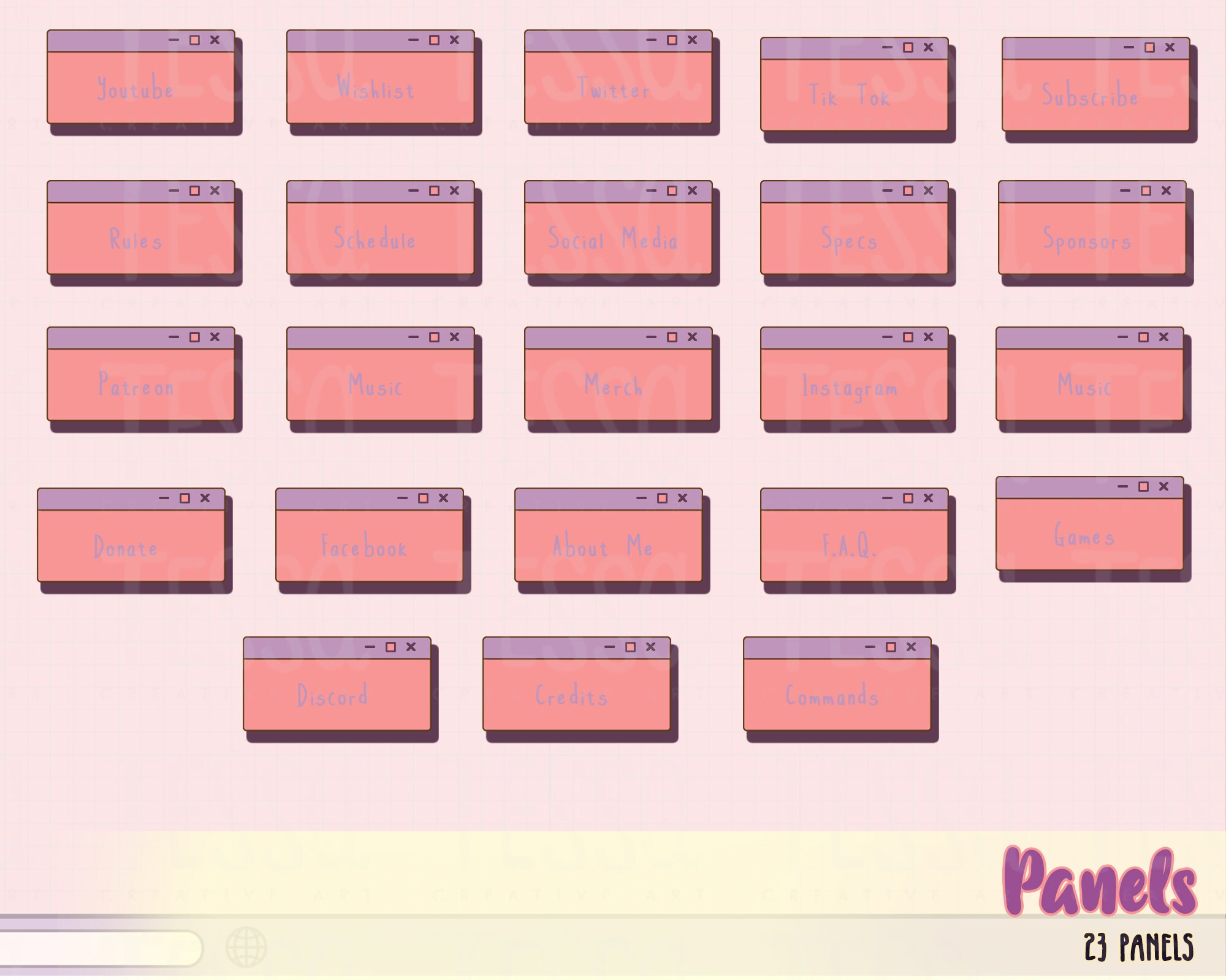 Animated Retro Browser Tablet Twitch Package Kawaii Twitch | Etsy