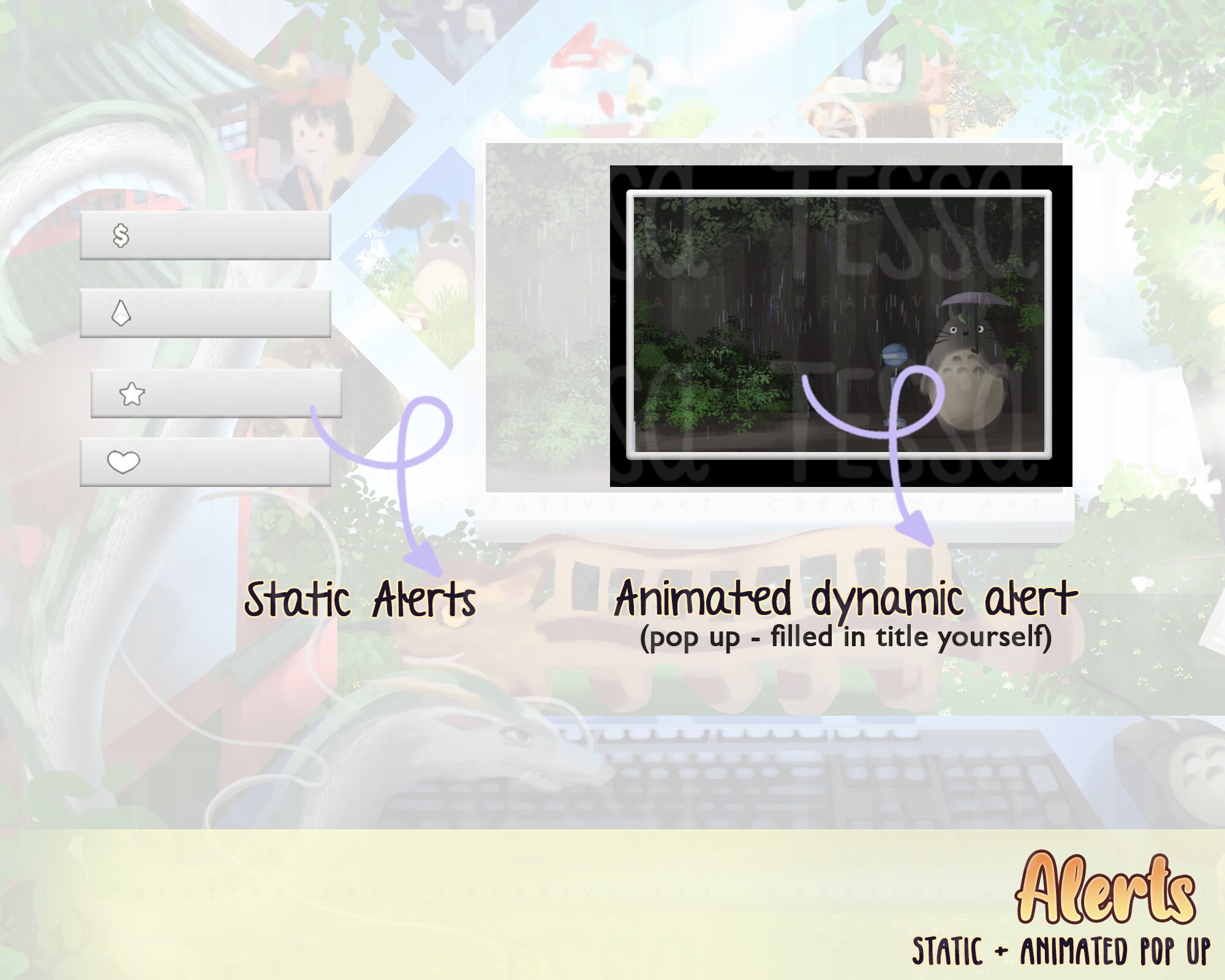 Animated Retro Anime Setup Pc Twitch Package Cute Twitch - Etsy