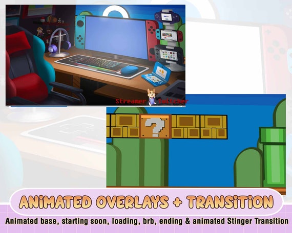Animated Switch Fun Game Pc Setup Twitch Overlay Brb Ending - Etsy