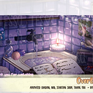 Animated Bath Tub Relax Twitch Stream Package, Twitch Overlays, Panels ...