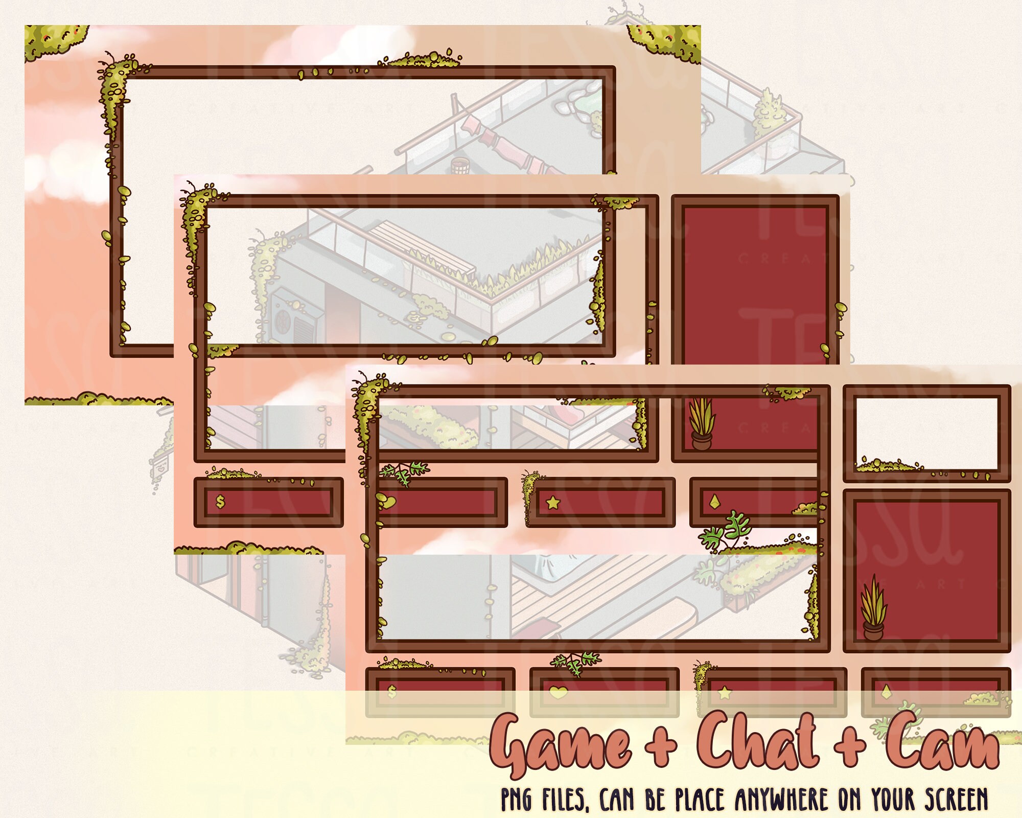 Animated Room Pc Case Twitch Package Cute Twitch Overlay - Etsy