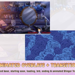 Animated Femme Fatale Girly Twitch Stream Overlays Banner, Starting ...