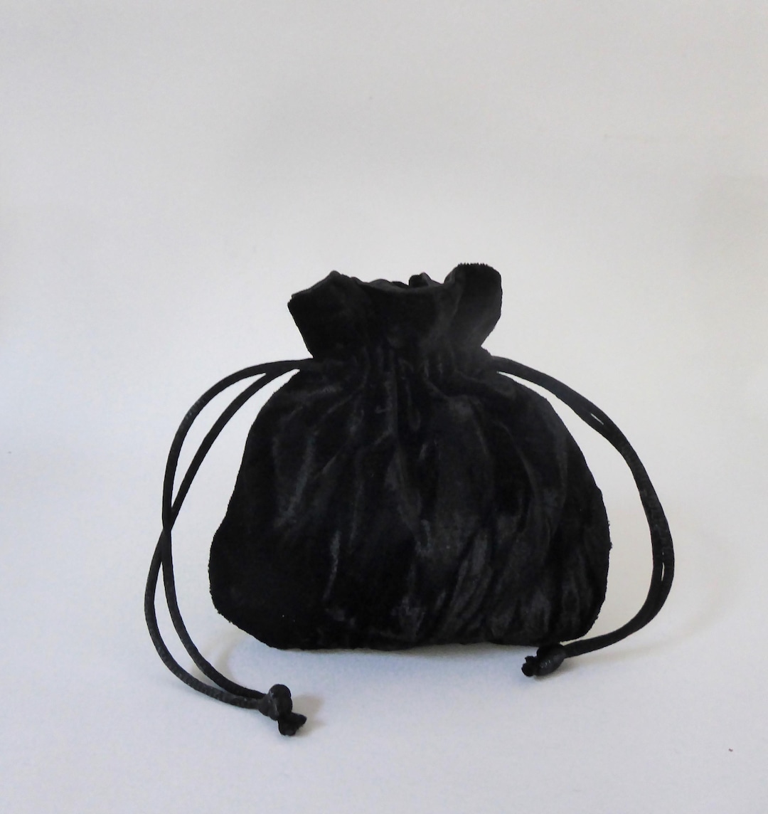 Velvet Pouch/silky Wrinkled Velvet Purse/mini Velvet Drawstring Bag ...
