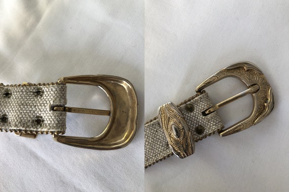 Vintage Decorated Belt Elite Fresno California Leathe… - Gem