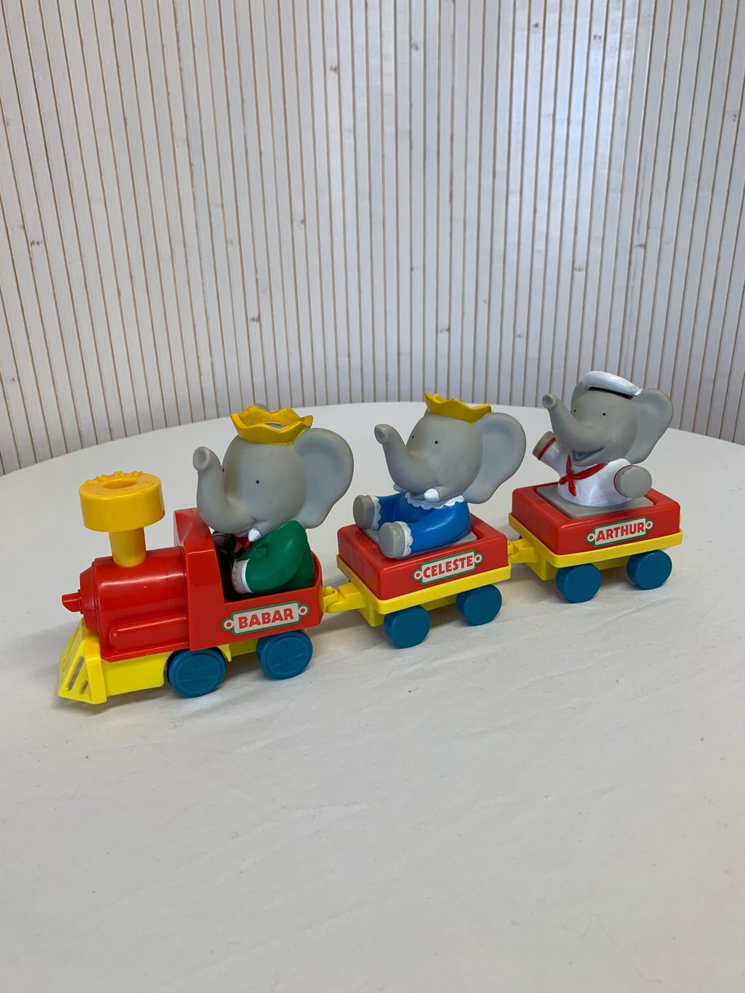 Babar the Elephant Toy Train - Vintage 1992 Figurine - Decoration ...