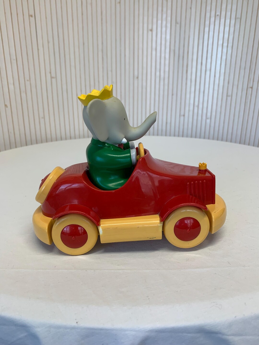 Vintage 1990 Babar the Elephant Red Car Toy by L. De Brunhoff ...